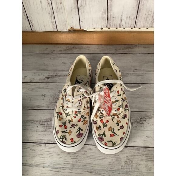 Vans | Shoes | Tomato Girl Vans Authentic Womens Poppy Floral Cream ...